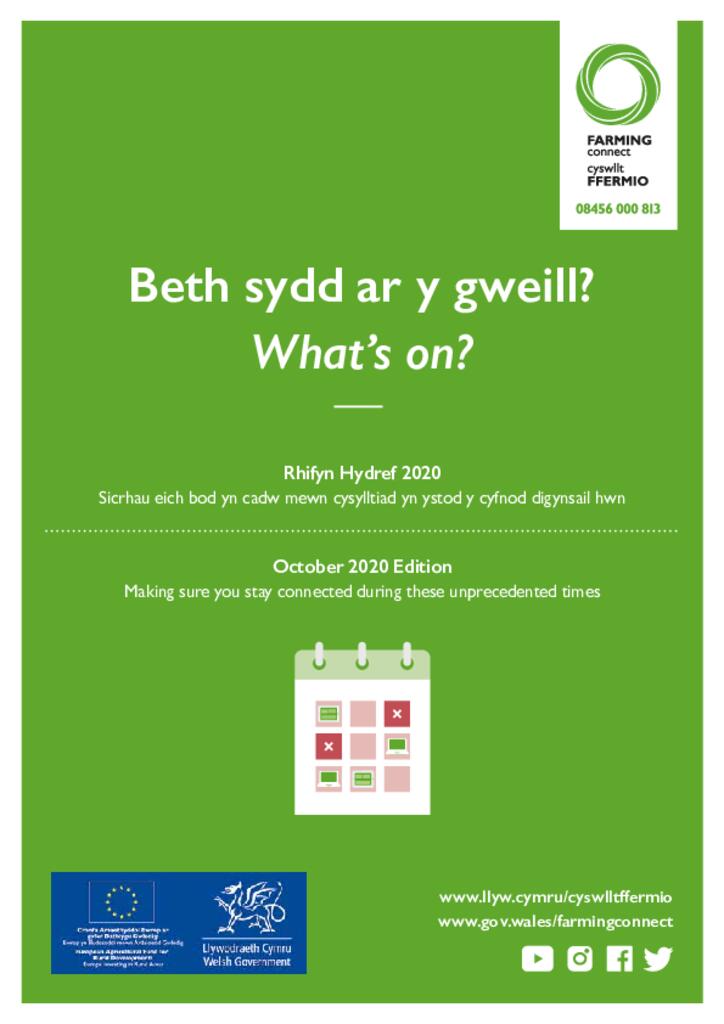 What’s On? - 14/10/2020 | Farming Connect