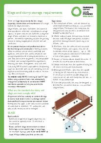 Silage and slurry storage requirements 16/10/2017 | Farming Connect